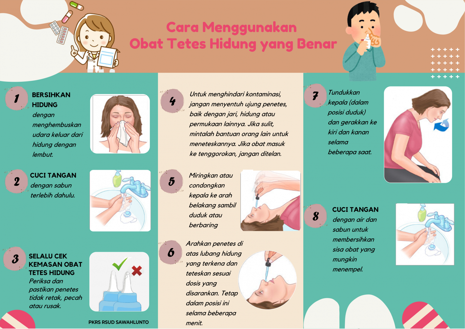 Cara Menggunakan Obat Tetes Hidung » RSUD Sawahlunto
