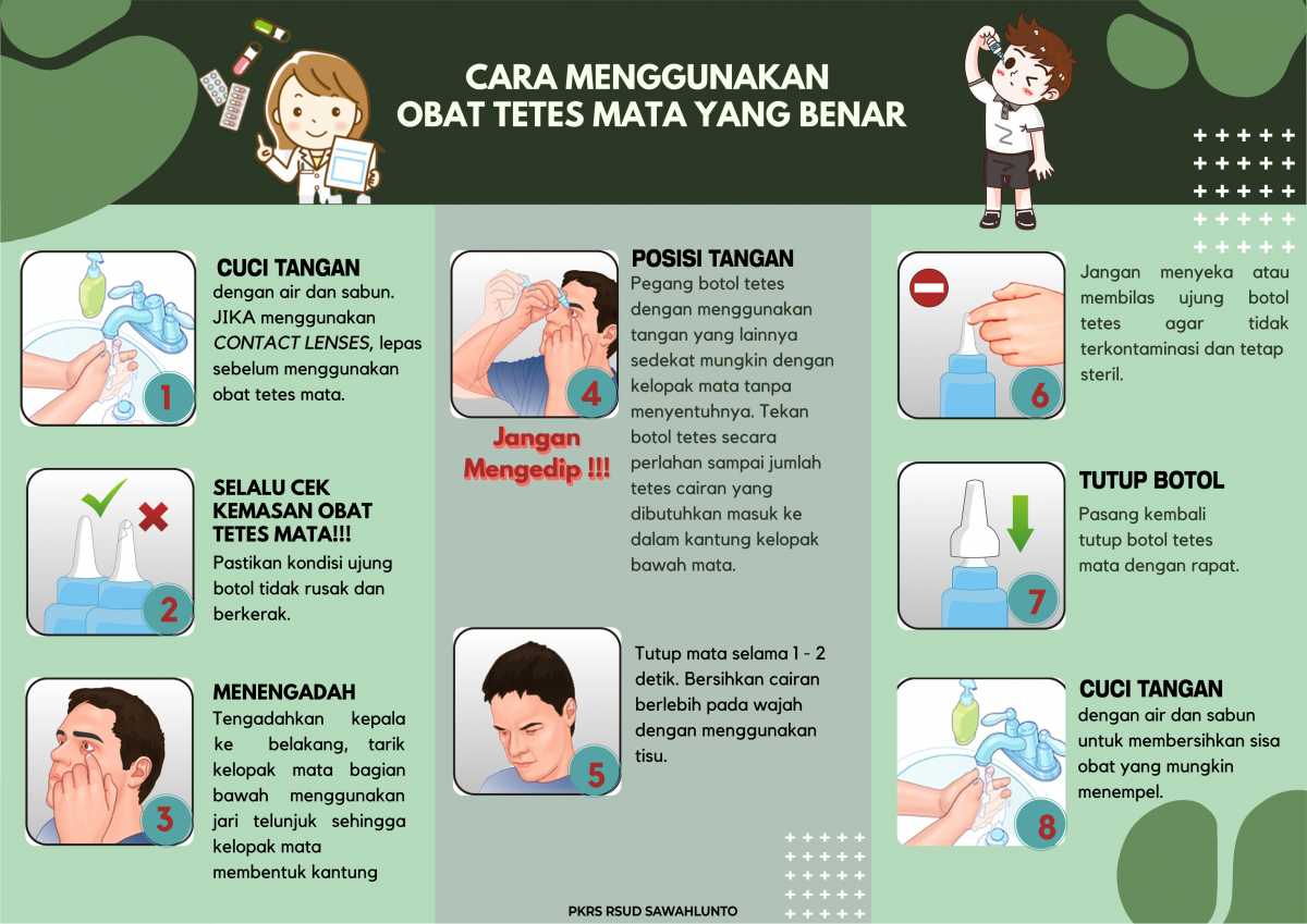 Cara Menggunakan Obat Tetes Mata » RSUD Sawahlunto